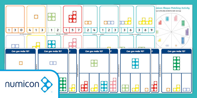 Numicon Shapes 0-10 Matching Peg Activity Pack